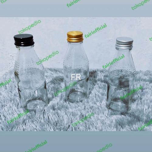 Jual botol kaca bening 150ml botol polos tutup alumunium - TANPA BUBBLE ...