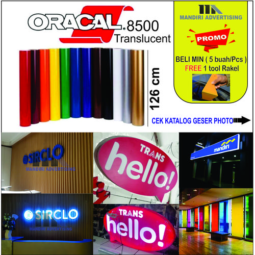 Jual Stiker warna oracal 8500/sticker wara neon box - Jakarta Barat ...