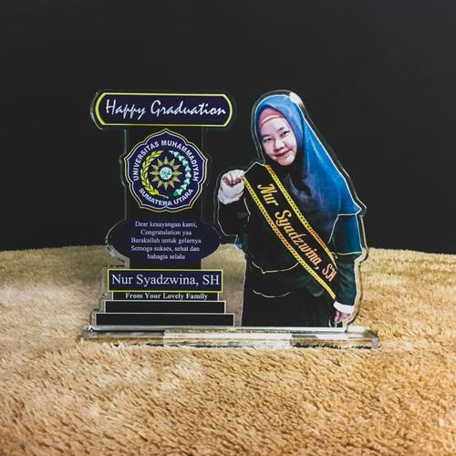 Jual Plakat Akrilik Custom/Plakat Wisuda/Graduation/Kado Wisuda - 15x10 ...