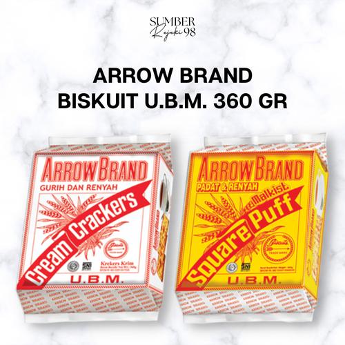 Jual Arrow Brand UBM Biscuit 360gr Malkist Square Puff Cream Crackers ...