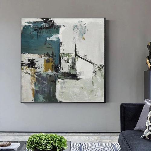 Jual lukisan anstrak modern - tanpa frame, 60x70 - Kab. Bandung ...