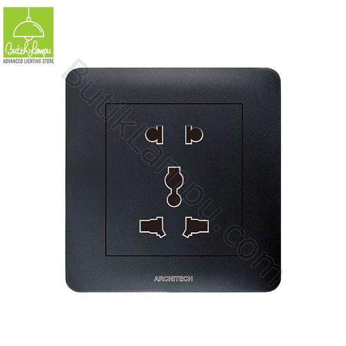 Jual Stop Kontak Universal Architech Infinity A63 Black Series - Kota Bandung - ButikLampu ...