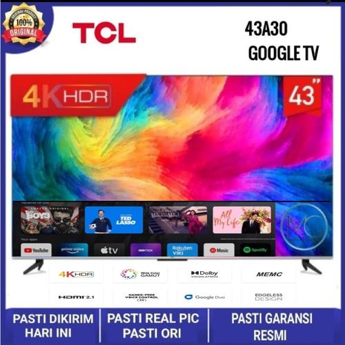 Promo TCL 43 inch Smart TV-4K UHD-Dolby-Atmos-HFVC 2.0 -MEMC- 43A30 ...