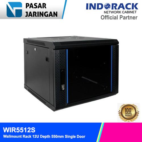 Jual Wallmount Rack 12U Depth 550mm Single Door INDORACK WIR5512S ...