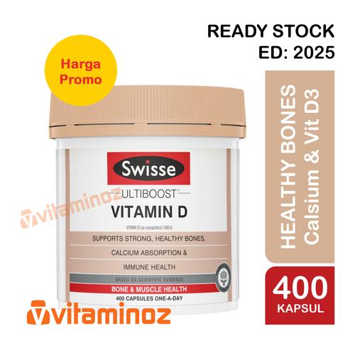 Jual Swisse Vitamin D D3 1000 IU - 400 Tablet Untuk Kesehatan Tulang ...