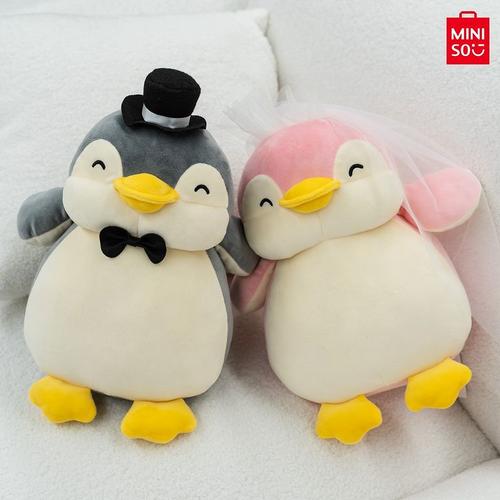 Jual Sepasang Boneka Pinguin MINISO Ukuran Medium 37cm - Penguin Plush ...