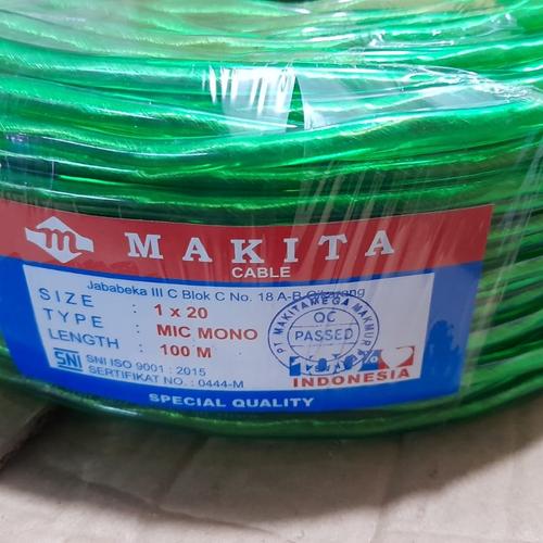 Jual kabel mic mono makita transparan 1x20.harga untuk 1 roll - 100 ...