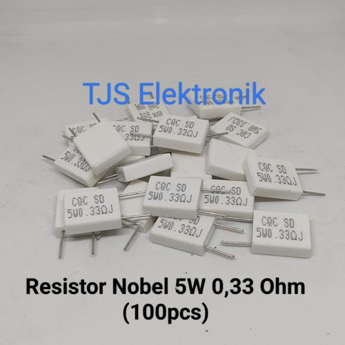 Jual Resistor Nobel 5W 0,33 Ohm (100pcs) - Jakarta Barat - TJS Elektronik | Tokopedia