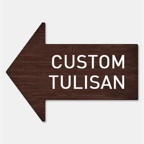 Jual Custom Tulisan Panah Kayu Acrylic Signage UV Print Penunjuk Arah ...