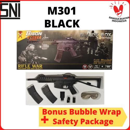 Promo KAC PDW Popor Lipat Mainan Tembakan Kokang Dcobra M301 - FULL BLACK - Kab. Sidoarjo - Raja ...
