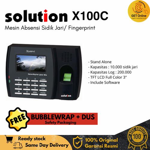 Jual Solution X100C Mesin Absensi Fingerprint Sidik Jari - Jakarta ...