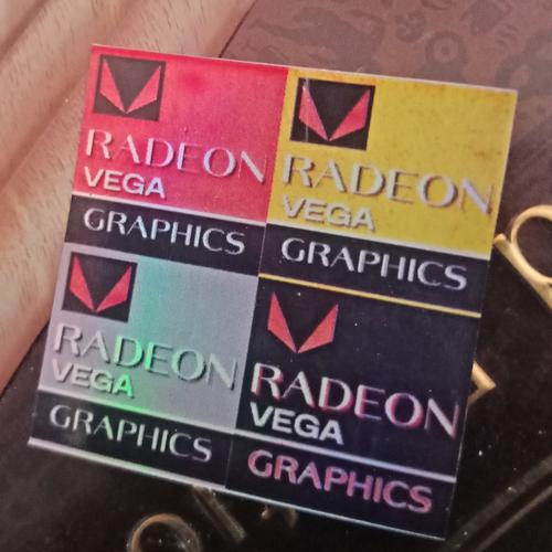 Jual Stiker laptop amd radeon graphics special hologram 4 warna - vega ...