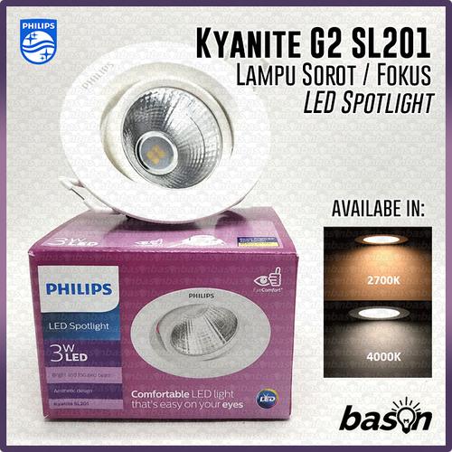 Promo PHILIPS SL201 KYANITE G2 3W - LED Spotlight 2 Axis Lampu Spot ...