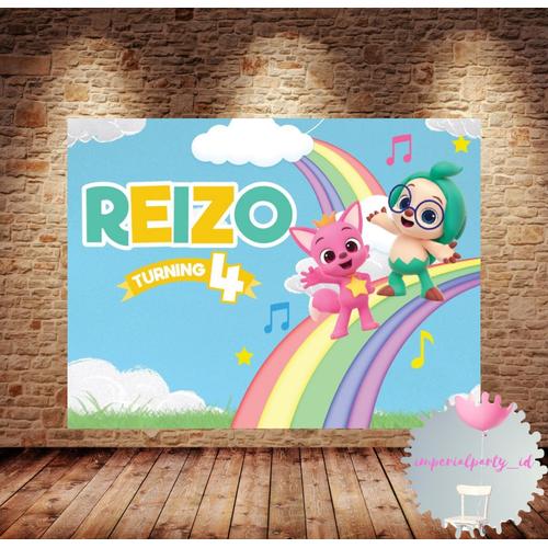 Jual Custom Happy Birthday Backdrop Banner Spanduk Hogi Pinkfong ...