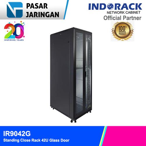 Jual INDORACK IR9042G - Standing Close Rack 42U Glass Door - Jakarta ...