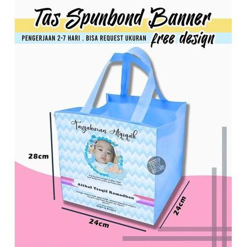 Jual tas spunbond banner/ tas spunbond sablon/ goodie bag hajatan ...