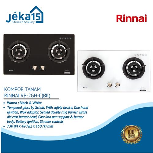 Jual Kompor Tanam//Kompor Kaca//Kompor RINNAI RB-2GH-C(BK) - Kota Bandung - JEKA15 Kitchen ...