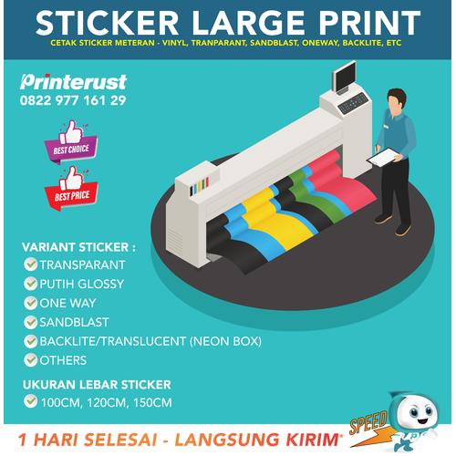 Promo CETAK STICKER METERAN INDOOR HI-REST MURAH BERKUALITAS - Lebar ...