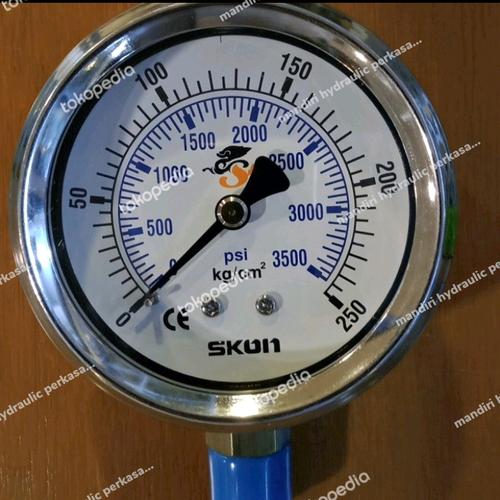 Jual PRESSURE GAUGE/MANOMETER 2.5" MEREK SKUN 250 BAR - Jakarta Barat ...