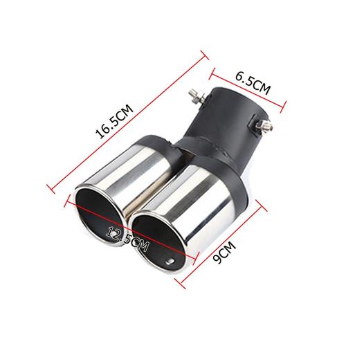 Jual Knalpot Double 2 Lobang Racing Ujung Knalpot Bengkok Universal ...