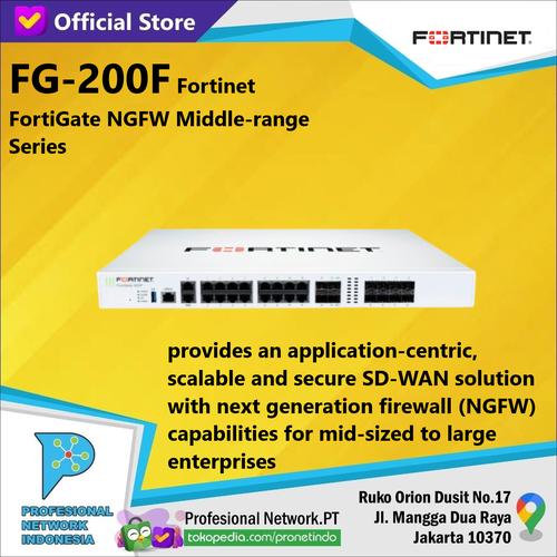 Promo Firewall Fortinet Fortigate FG-200F with UTM Bundle License ...