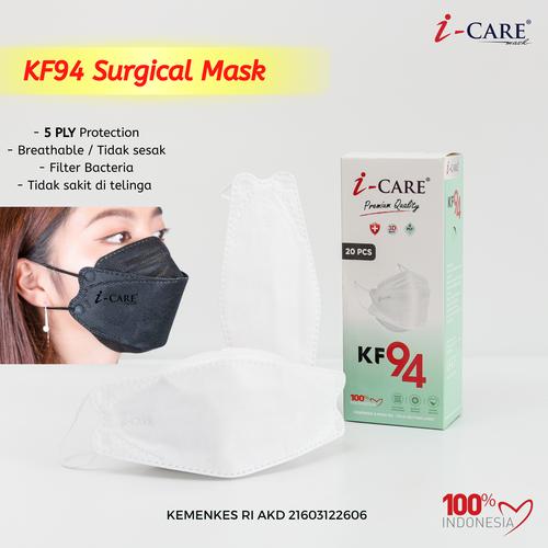 Jual Masker KF94 evo i-Care 3D Stereoscopic Fish isi 20pcs Medical ...