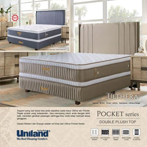 Jual SPRINGBED FULL SET UNILAND ULTIMA POCKET DOUBLE PLUSHTOP - MATRASS ...