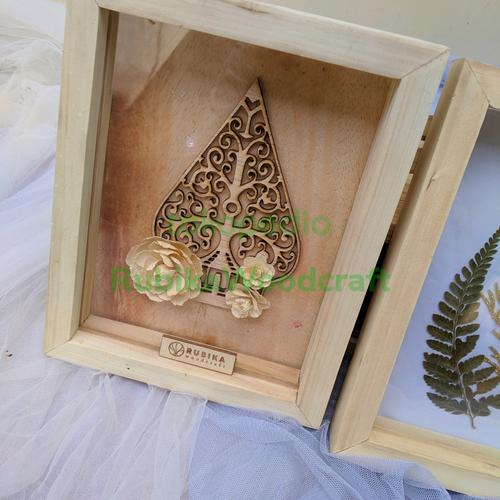 Jual Frame Pigura Figura Bingkai Kayu Pinus 3D 2/5 13x18 BELAKANG ...