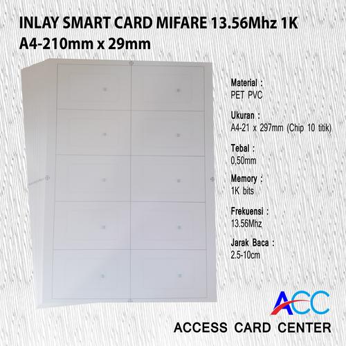 Jual INLAY MIFARE 13.56Mhz- RFID SMART CARD S50 1K - Jakarta Pusat ...
