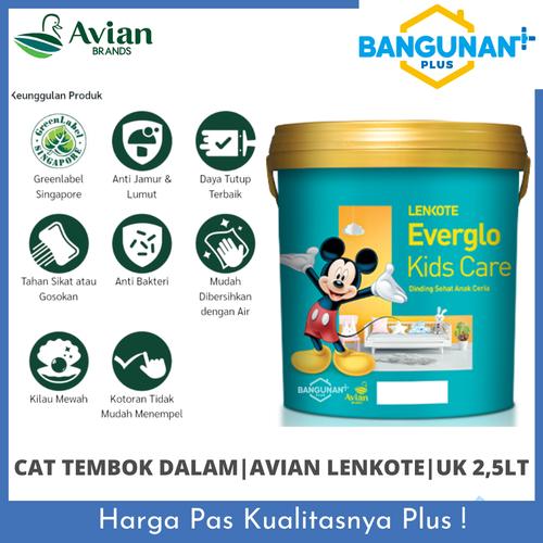 Jual CAT TEMBOK DALAM EVERGLO KIDS CARE AVIAN LENKOTE 2,5L - Kab ...