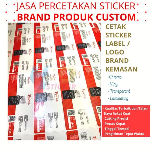 Jual Sticker Logo Brand / Stiker Kemasan Custom / Stiker Logo Custom ...