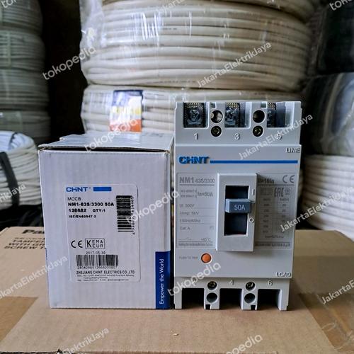 Jual CHINT MCCB 3PHASE NM1-63/3P 50A - Jakarta Pusat - JakartaElektrikJaya | Tokopedia