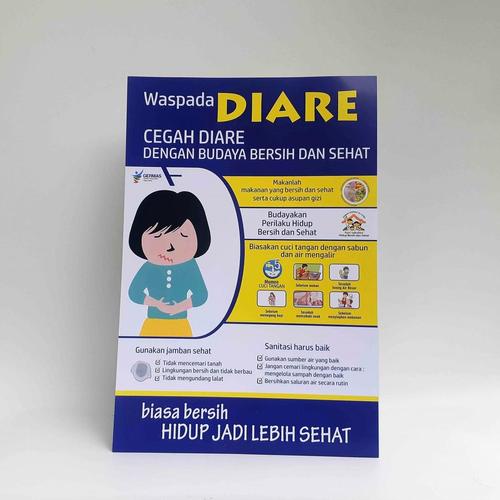 Jual Poster Waspada Diare, Poster Edukasi Diare, Poster Kesehatan ...