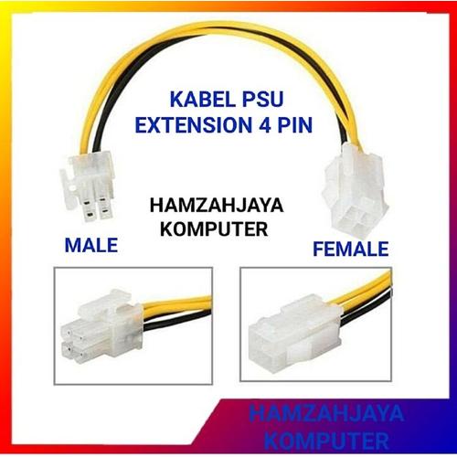 Jual Kabel Extender PSU ATX 4 Pin Male to 4Pin Female Power Supply ...