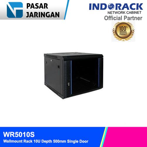 Jual Wallmount Rack 10U Depth 500mm Single Door INDORACK WR5010S ...