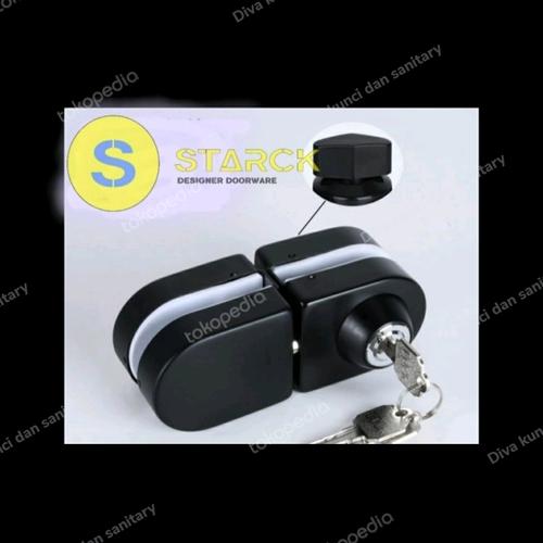 Jual grendel kunci kaca frameless jepit doubel / kunci kaca - Jakarta ...