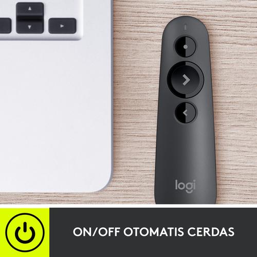 Promo Logitech R500s Remote Pointer Presentasi Wireless Laser Merah ...