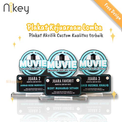 Jual Piala Juara 1 2 3, Trophy Juara, Plakat, Piagam, DESIGN GRATIS ...