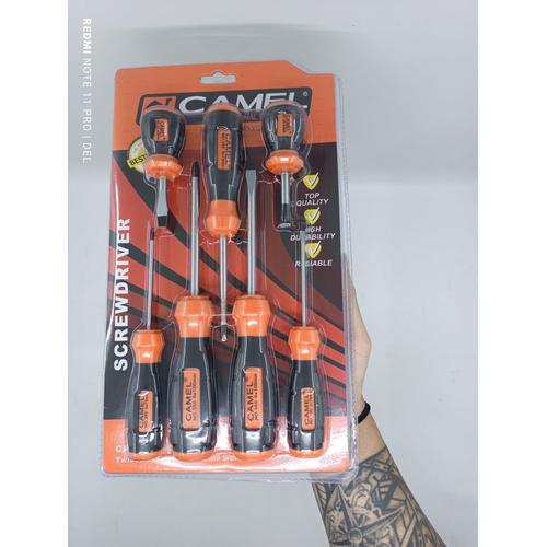 Jual Camel Obeng Set Kombinasi Plus Minus 7 Pcs - Screwdriver Set 7pcs ...