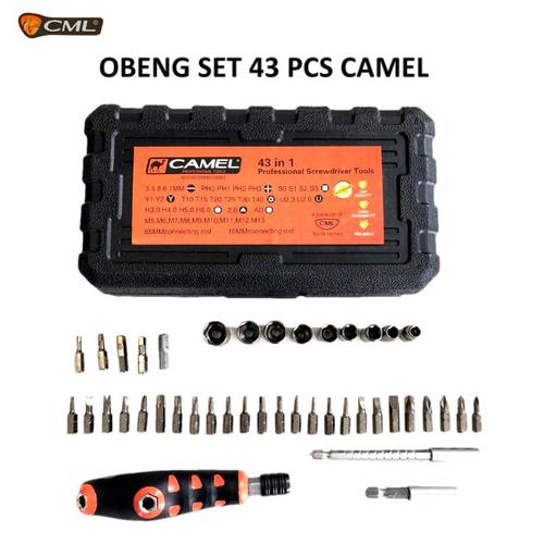 Jual Mata Obeng Set Serbaguna Torx Hex 43 Pcs CAMEL/Screwdriver Bit Set ...