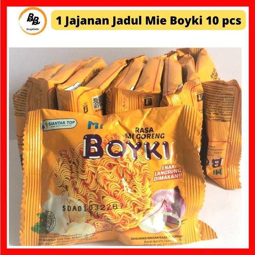 Jual 1 Renteng Mie Boyki Jajanan Jadul 90 an mi goreng boyki rencengan ...