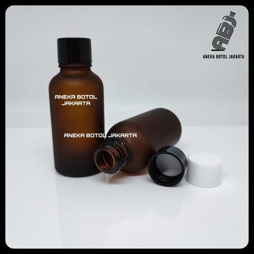 Jual Botol kaca amber frosted 30ml tutup ulir plain polos - Hitam - Jakarta Selatan - aneka ...