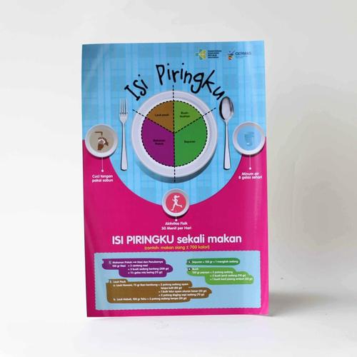 Jual Poster Isi Piringku, Poster Isi Piring Makanku, Poster Promkes ...