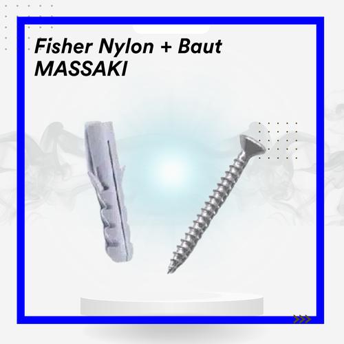Jual Fisher Nylon + Baut MASSAKI M6 M8 M10 M12 ISI 50 SET - M8 - Kota ...