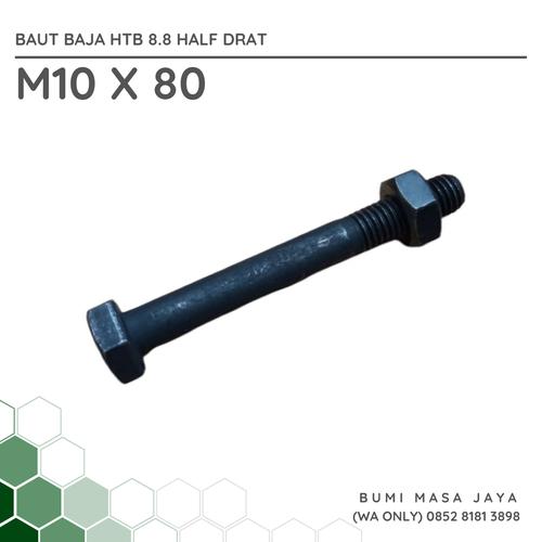 Jual BAUT MUR BAJA HTB GRADE 8.8 - M10 X 80 (HALF DRAT) - Jakarta Barat ...