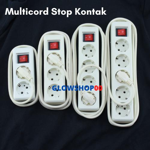 Jual STOP KONTAK KABEL COLOKAN LUBANG LISTRIK MULTICORD 5 METER 3 METER ...