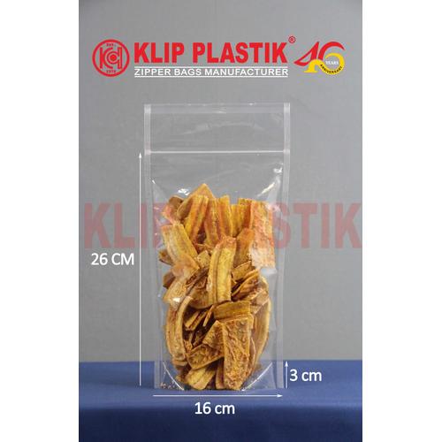 Promo Plastik Klip PP / Standing Pouch / Seal Lebar / 26+3 x 16 cm ...
