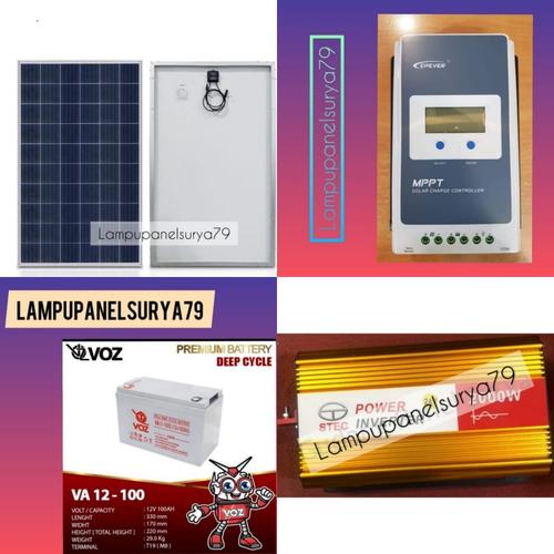 Jual Paket Solar Panel PLTS Tenaga Surya 1000watt 1000w free packing ...