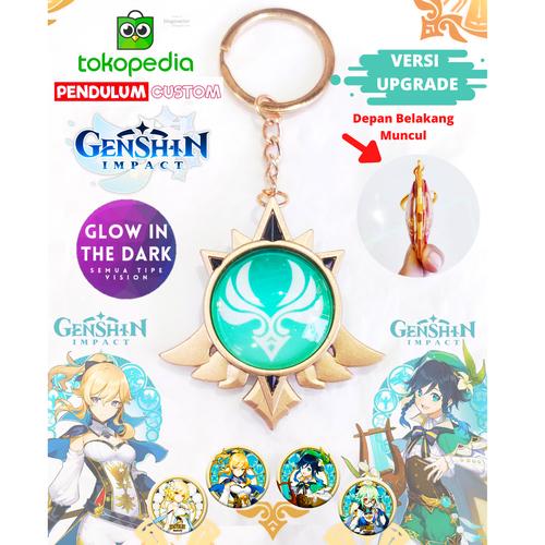 Promo Keychain Vision Genshin Impact Acrylic Anemo Premium - ANEMO ...