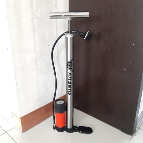 Jual Pompa Sepeda Tabung Bagus Awet Murah Ada Meteran 2 lubang pentil ...